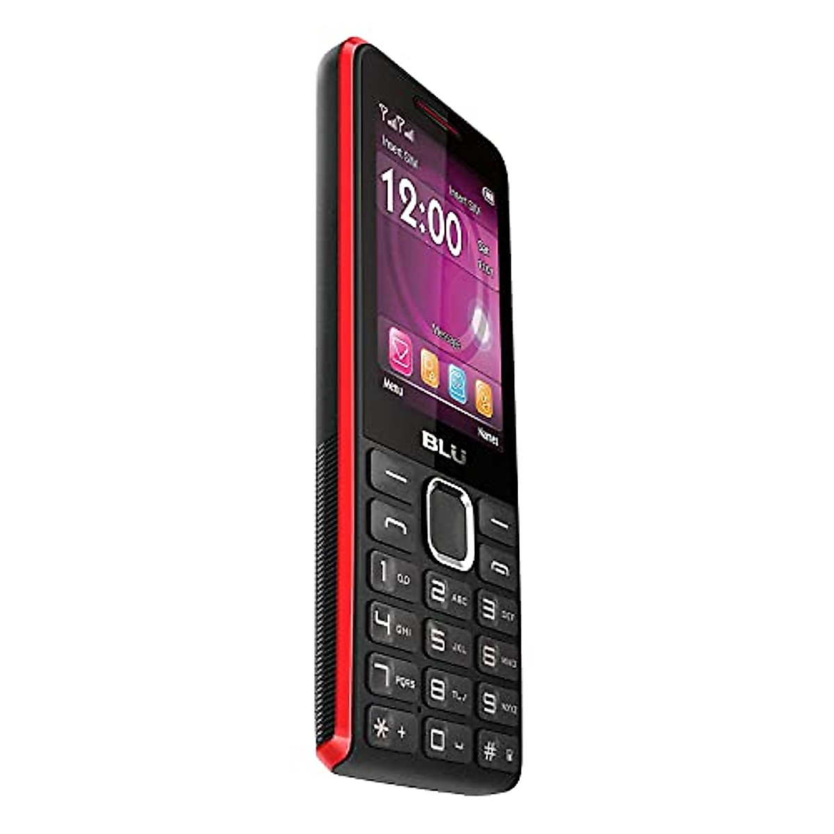 BLU Tank II T193 Unlocked GSM Dual-SIM Cell Phone w/Camera and 1900 mAh Big Battery - Unlocked Cell Phones - Retail Packaging (Red)