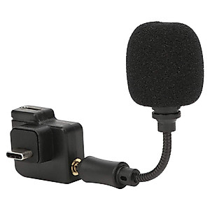 Archuu Mini Condenser Recording Microphone Audio Adapter for DJI for OSMO Action Sports Camera, Default