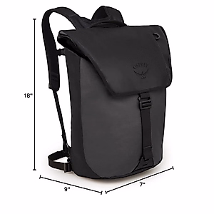 Osprey Transporter Flap Laptop Backpack, Ruffian Red