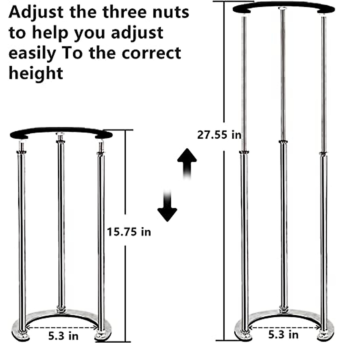 Undermount Sink Brackets, 304 Stainless Steel Undermount Sink Mounting Brackets for Kitchen and Bathroom, TUTULOO New Undermount Sink Support(15.7 to 27.5 inch)2pcs