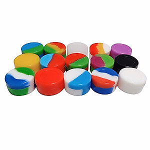 Gentcy Silicone 7ml Lots Silicone Container Box 18 colors 100pcs