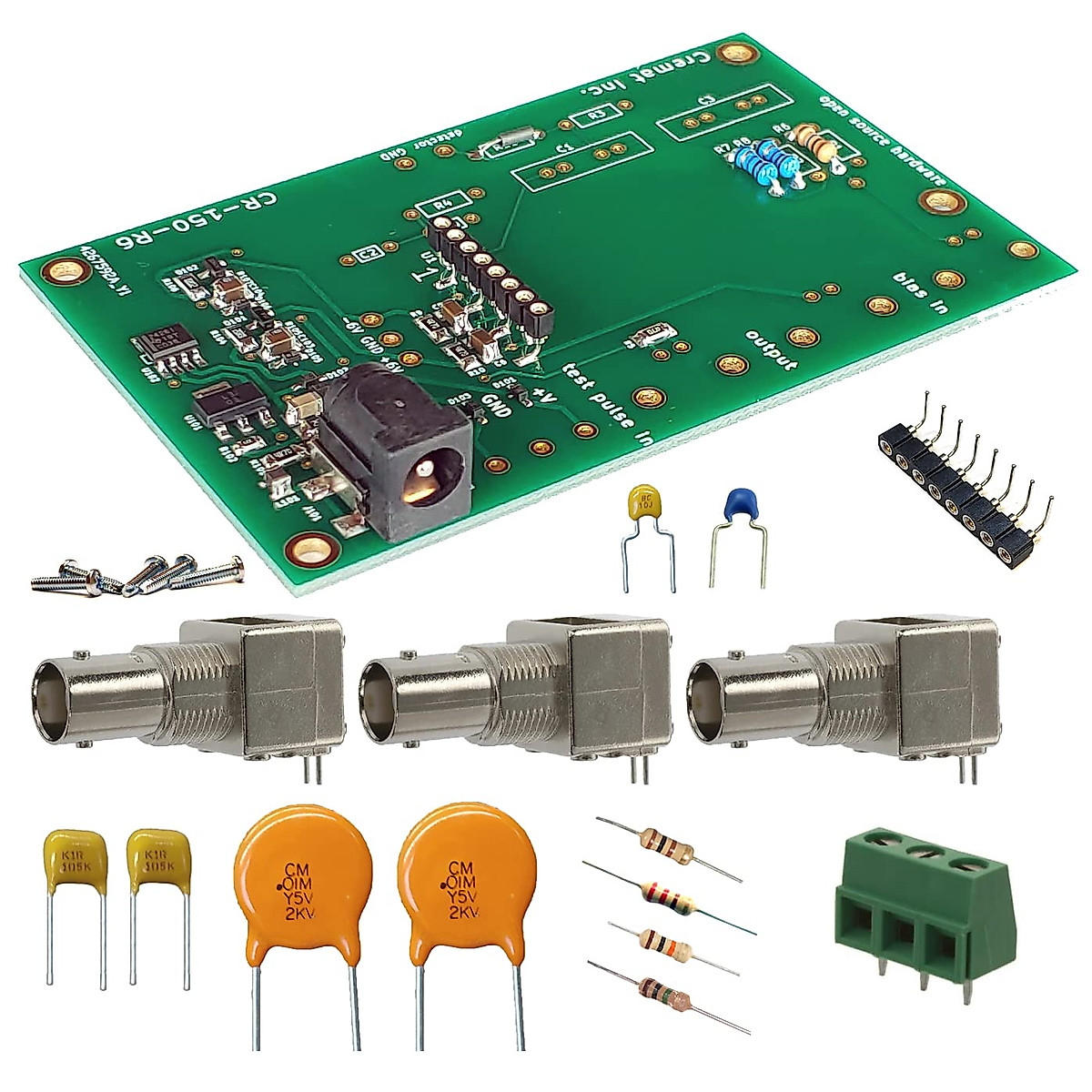 CR-150-R6 Evaluation Board for CR-11X Charge Sensitive preamplifier modules