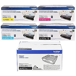 Brother HL-L8260CDW Toner Cartridge Set (TN433) with Drum Unit (DR431CL)