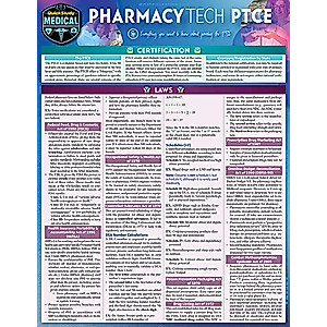 Pharmacy Technician PTCE QuickStudy Laminated Reference Guide (QuickStudy Medical)
