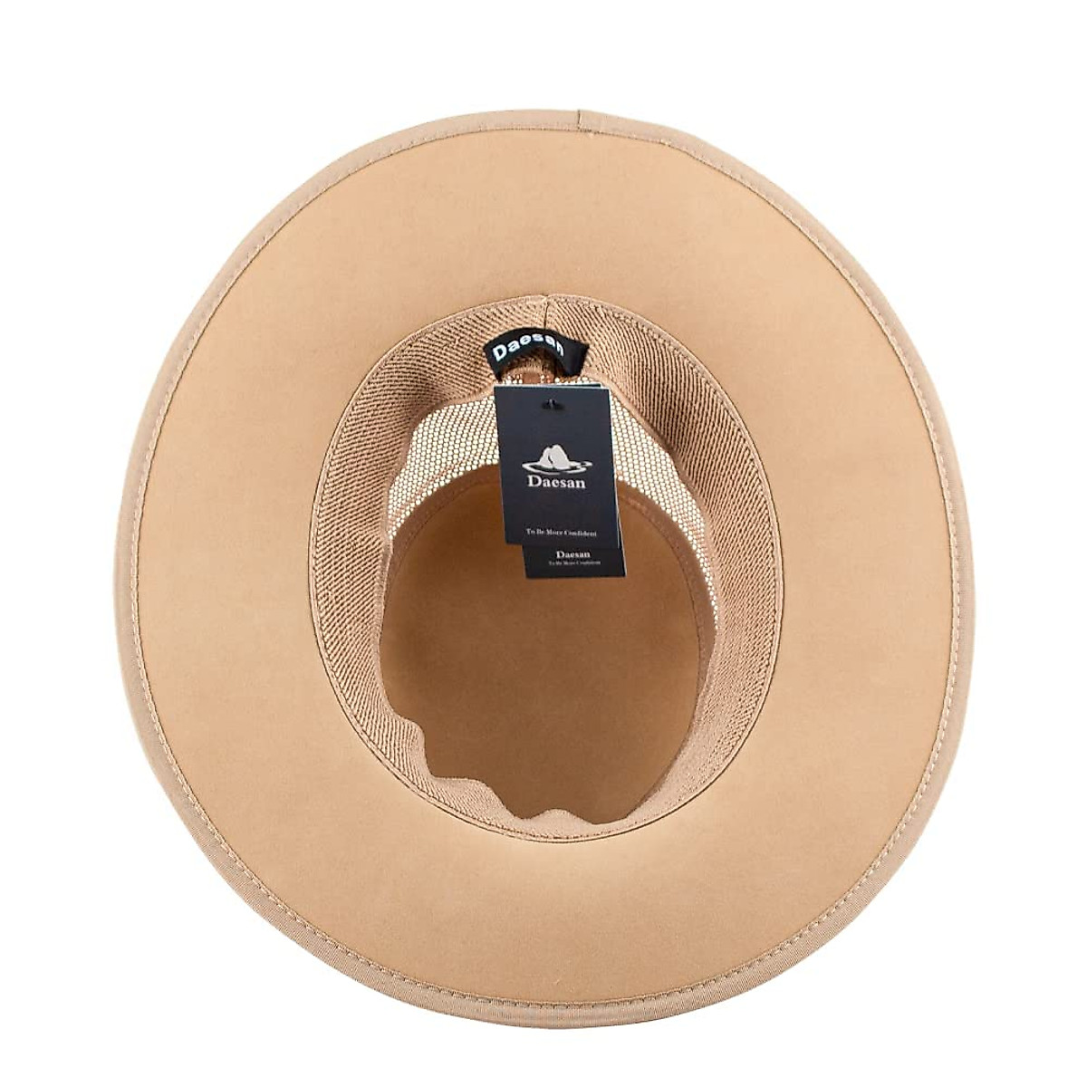 Mesh Safari Hat for Men Soaker Golf Sun Hats Summer Wide Brim Outback Cap（Natural,L）