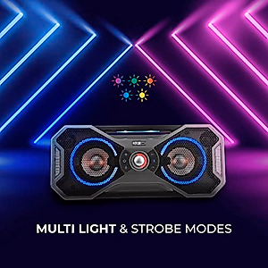 Altec Lansing Mix 2.0 - Waterproof Bluetooth Speaker with Strong Bass, Portable Speaker for Travel & Outdoor Use, 100 Foot Range & 20 Hour Playtime