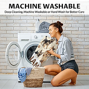 Personalized German Shepherd Blanket for Kids - 30x40 Inches Lap Size - Soft Fuzzy Cozy Blankets Gift - Orange Cute Throw Blanket for Couch, Living Room & Office