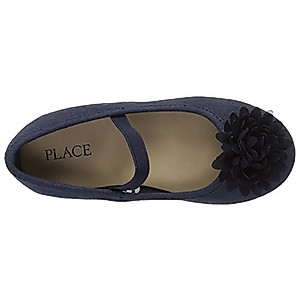 The Children's Place Baby-Girl's E TG UNI Kayla Uniform Dress Shoe, Navy, TDDLR 4 Toddler US Toddler