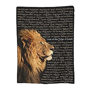 Christian Gifts Bible Verse Throw Blanket Religious Gifts for Women Men Soft Lightweight Flannel Blanket for Use in Bed, Sofa, Living Room and Travel 50"x40"
