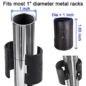 WAFJAMF 72 Pack Wire Shelving Shelf Lock Clips for 1" Post- Shelving Sleeves Replacements for Wire Shelving System