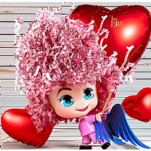 Mighty Gadget 1 LB Light Pink Crinkle Cut Paper Shred Filler for Gift Wrapping & Basket Filling