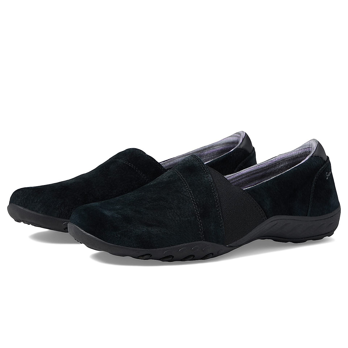 Skechers Women's Breathe Easy-Kindred Loafer, Black, 8.5