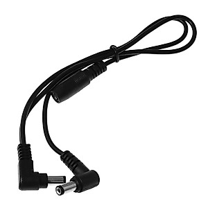 ZRM&E Daisy Chain 1 to 2 Ways Guitar Effects Pedal Accessories Multi-Plug Power Supply Cable for 9V DC Adapter Plug, Guitar Power Supply Adapter