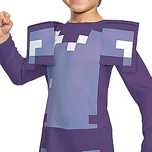 Disguise Minecraft Costume, Enchanted Diamond Armor Outfit for Kids, Minecraft Costume Halloween, Small (4-6)
