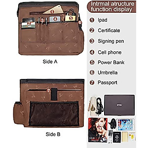 Chomeiu USB Laptop Tote Bag, Woman 15.6 inch Laptop Organizer Bag Teacher Work Purse (Black)