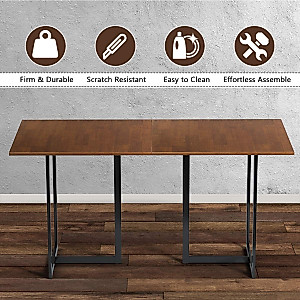 Tangkula 63 Inch Computer Desk, Large Writing Table, Modern Versatile Writing Desk with Spacious Desktop, Computer Workstation Study Table Home Office Desk (63” x 31.5” x 30”)