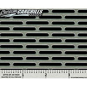 CCG 16"x48" Perforated SS Grill Mesh Sheet - Silver