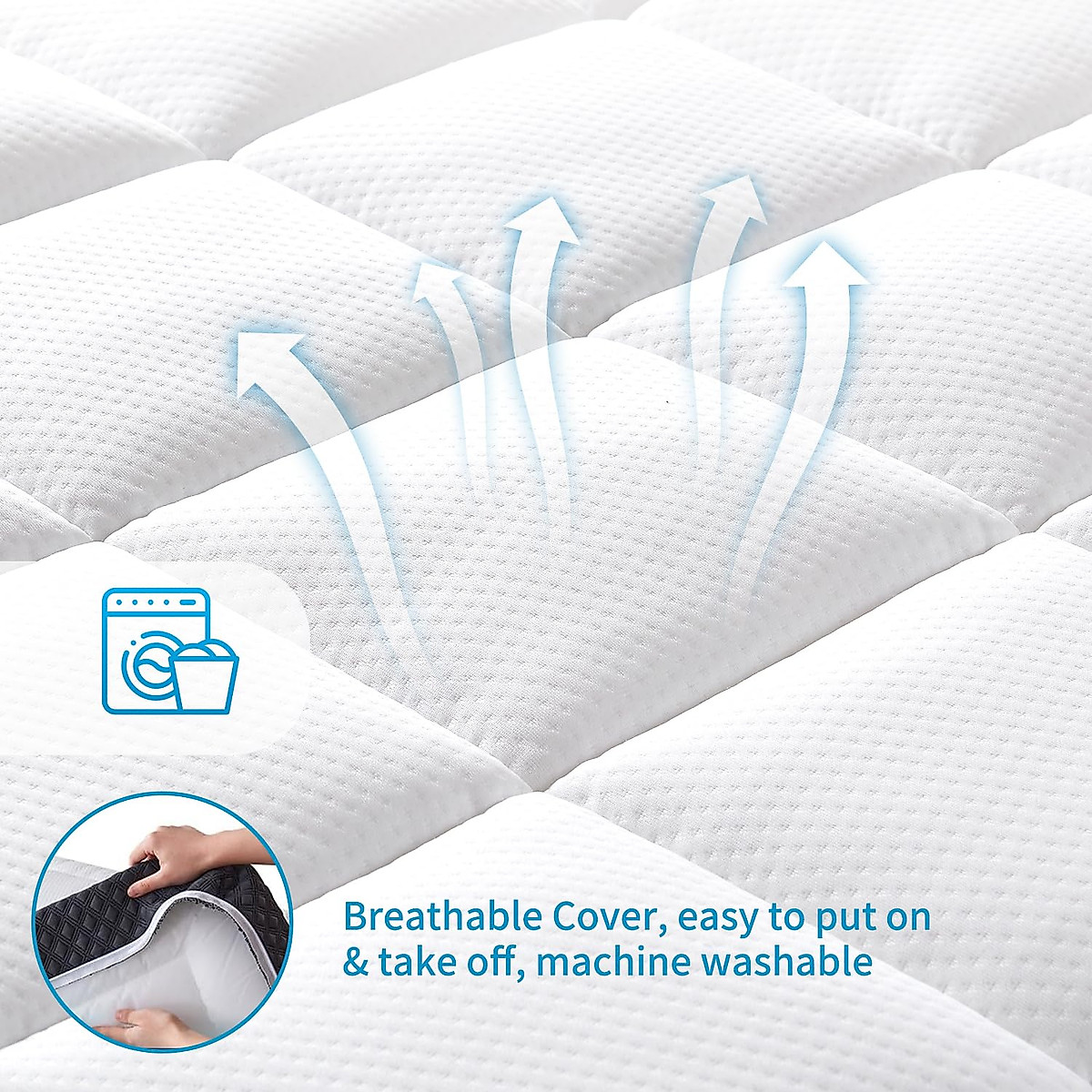 LDLON 8 Inch Twin Size Gel Memory Foam Mattress for Single Bed, Breathable Pillowtop Mattress in a Box for Pressure Relief, CertiPUR-US Certified, Fiberglass-Free