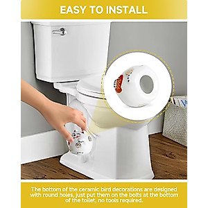 Toilet base bolt caps decorative ornaments ceramic toilet bolt covers bathroom decoration cat toilet bolt covers fun cat themed gadgets floor bolt replacement parts