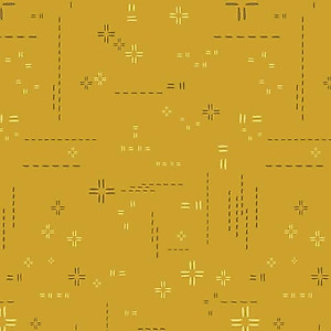 Art Gallery Fabrics Art Gallery Decostitch Elements Sunglow Fabric, Mustard