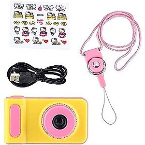 Digital Cameras for Photography Kids Camera 2.0 Inch Mini Rechargeable Child Digital Camera Toys for Children with 400MA Battery, for 2-8 Year Old Boys Girls