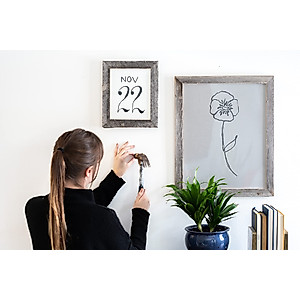 BARNWOODUSA Farmhouse 16x20 Picture frame 1 1/2 inch Molding 100% Reclaimed Wood Rustic Natural Weathered Gray