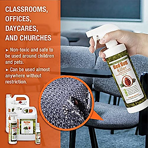 EcoVenger by EcoRaider Plant Extract Based Bed Bug Killer 1 Gallon, Child & Pet Safe, Fast Kill 100% + Kills Eggs and The Resistant, Extended Residual Protection, Plant Extract Based & Non-Toxic