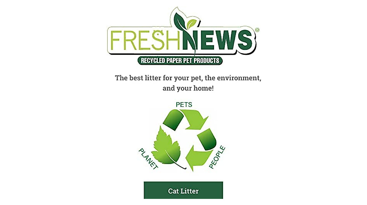 Fresh News Recycled Paper Cat Litter - Odor Control