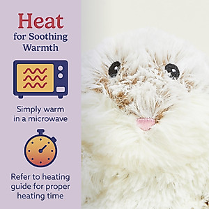 warmies Junior Microwavable & Weighted Stuffed Animals, Hamster - Heated Stuffed Animal Plushie for Warmth & Comfort - Cute Soft Plush Toys for Adults & Children (Boys, Girls, Babies & Toddlers)