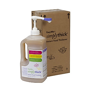 SimplyThick EasyMix | 302 Servings | Gel Thickener for those with Dysphagia & Swallowing Disorders | Won't Alter The Taste of Liquid | Easy to Prepare | Large 55 Fl Oz Bottle with Pump