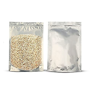 GENERIC 25 PCS 1 Gallon - Mylar bags for food storage, 9.44 Mil (10"x14") Extra Thick Stand-Up Ziplock Bags and Sealable bags, Zipper Pouches with windows