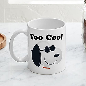 CafePress Peanuts Emoji Snoopy Cool Ceramic Coffee Mug, Tea Cup 11 oz