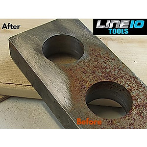 LINE10 Tools 5pk Wire Brush Drill Attachment Set Brass Coated for Cleaning Rust Hex Shank Fits Impact Driver