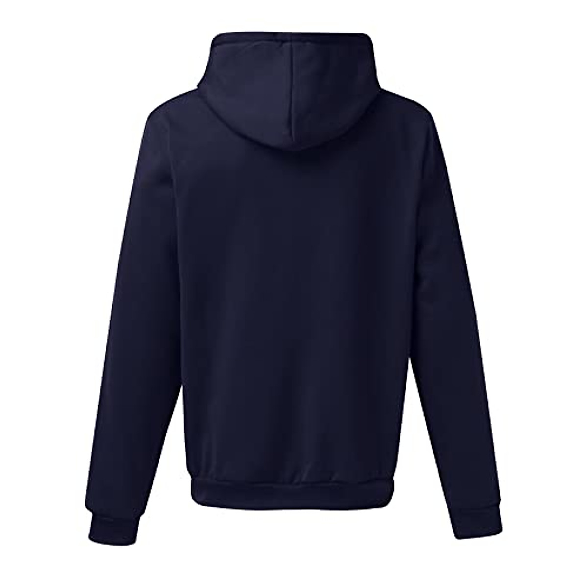 UQGHQO 2023 Men's Fashion Hoodies And Sweatshirts Lightweight Warm Solid Color Long Sleeve Padded Hooded Pullover Sweater With Pockets Men's Sweatshirts