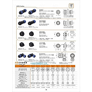 HangTon SP21 2 Pin Waterproof Aviation Circular Connector 30A 12/24V Power AC DC Outdoor Solar Portable Power Station Automotive Application