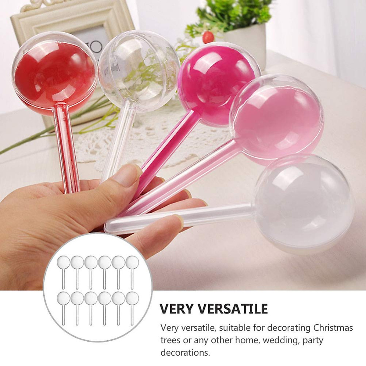 Amosfun 12Pcs Round Candy Case Lollipop Container Clear Plastic Bead Storage Containers Mini Storage Case Round Portable Empty Jewelry Ring Box Clear