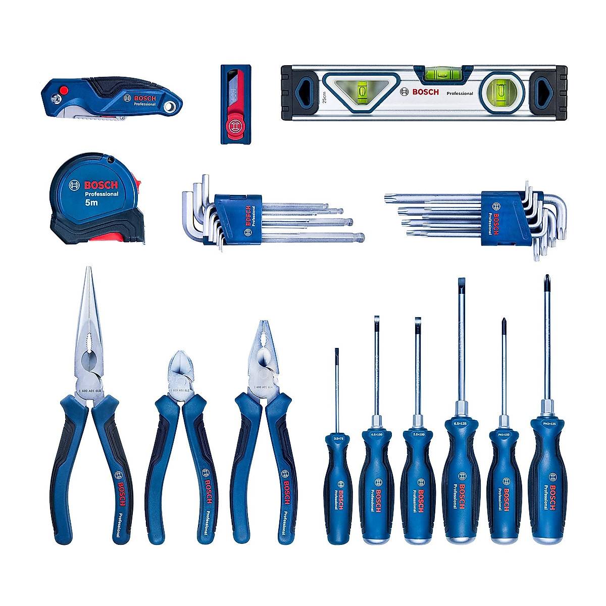 Bosch Professional 1600A016BW Professional Hand Tool Set 40 Pieces