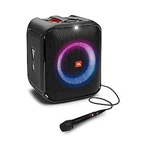 JBL PartyBox Encore Essential Bluetooth Karaoke Party Speaker with PBM100 Wired Mic Bundle