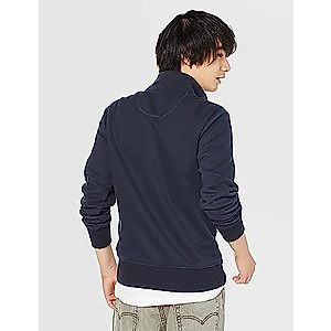 Amazon Essentials Men's Long-sleeve Quarter-zip Fleece Sweatshirt, Navy, Large
