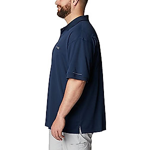 Columbia Men's PFG Perfect Cast Polo Shirt, Breathable, UV Protection Collegiate Navy