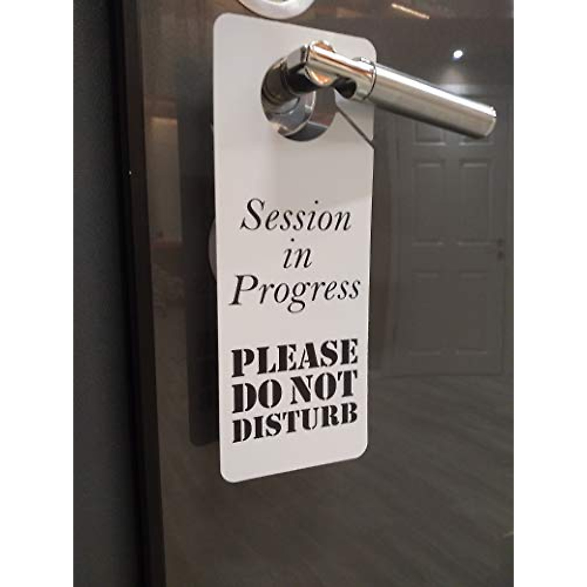 Business Design Session in Progress Please Do Not Disturb Sign, 2 Pack, Double Sided, Ideal for Offices, Online Sessions and Meetings, Online Classes, Home Offices, Recording, Clinic, Therapy