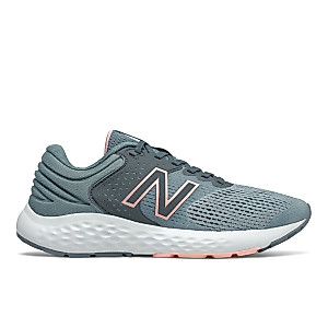 New Balance Women's 520 V7 Running Shoe, Grey/Silver/Teal, 8.5