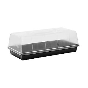 Bootstrap Farmer 1020 Trays w/Humidity Dome Extra Strength, 10 Pack, for Seed Starting Plant Propagation Germination Tray No Holes Fodder System Starter