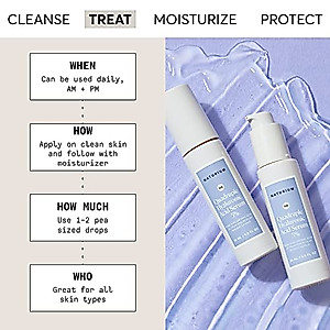 Naturium Quadruple Hyaluronic Acid Serum 5%, Hydrating & Anti-Aging Face Moisturizer, Fragrance Free, 1.0 oz