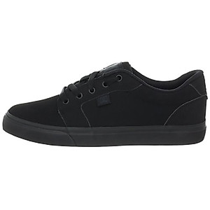 DC mens Anvil Casual Skate Shoe, Black/Black, 11 US
