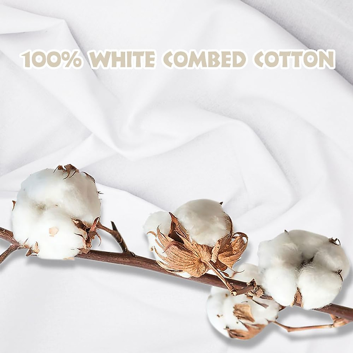 Cotton Fabric: 63 inch x 5 Yards Unbleached Muslin Linen Fabric Perfect for Sewing, Apparel, and Craft（Bleached