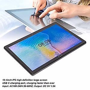 Yoidesu Android Tablet, 10.1in IPS HD Screen Android 10.1 Tablet, 4GB ROM 64GB RAM Expandable to 128GB, WiFi Bluetooth 6000mAh Battery USB C Charging 4G Call Tablet(US)