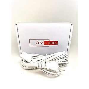 [UL Listed] OMNIHIL White 10FT Long AC Power Cord Compatible with Bose Wave Radio AWR1G1 AWR1-1W AWR11W Lifestyle SA2