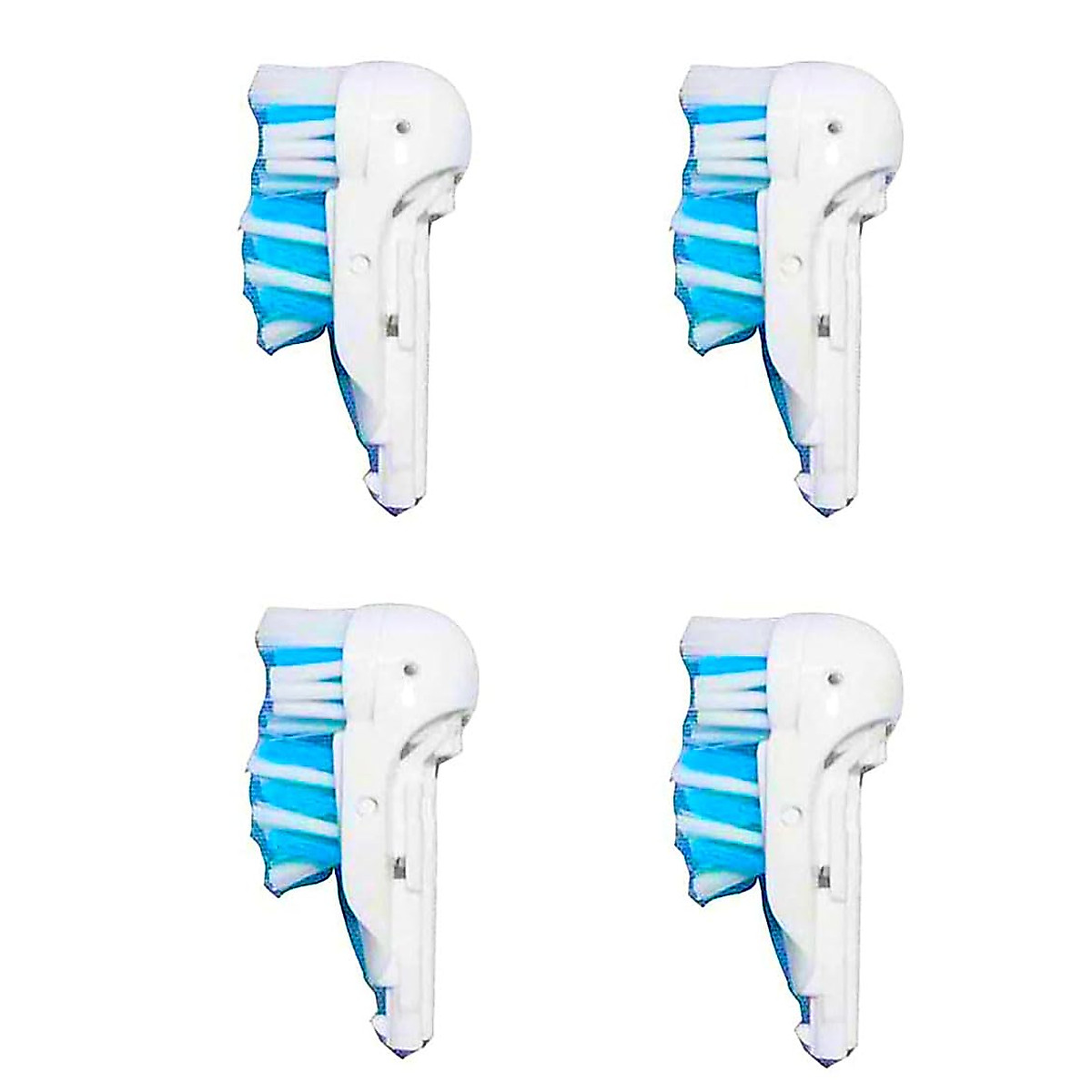 Sensitive Replacement Electric Replacement Toothbrush Heads (4 Count), Dual Clean Rotating Sets Compatible with Braun Oral B Cross Action Power