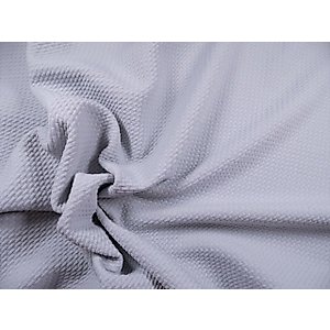 Bullet Textured Liverpool Fabric 4 Way Stretch Silver Gray X20
